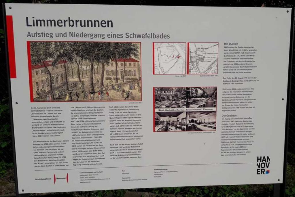 Bad Limmer - Informationstafel zum Limmerbrunnen eingeweiht